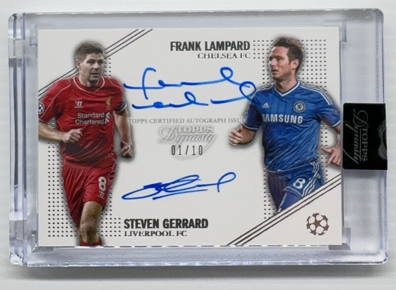 2022-23 Topps Dynasty UEFA Champions Frank Lampard Gerrard Dual Auto #1 ...
