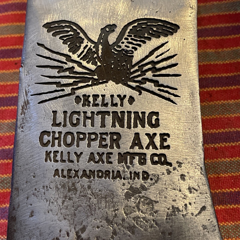Vintage Kelly Lightning Chopper Axe Kelly Axe Mfg Alexandria Ind 2 1 ...