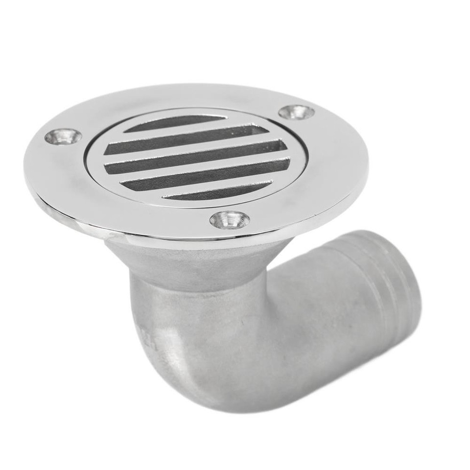 (32mm)Boat Deck Drain 90° Elbow 316 Stainless Steel Split Floor Deck ...