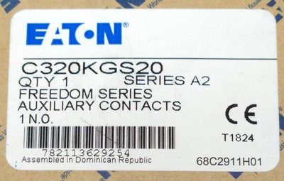 EATON CUTLER HAMMER C320KGS20 Freedom Series Auxiliary Contact 1 NO | eBay