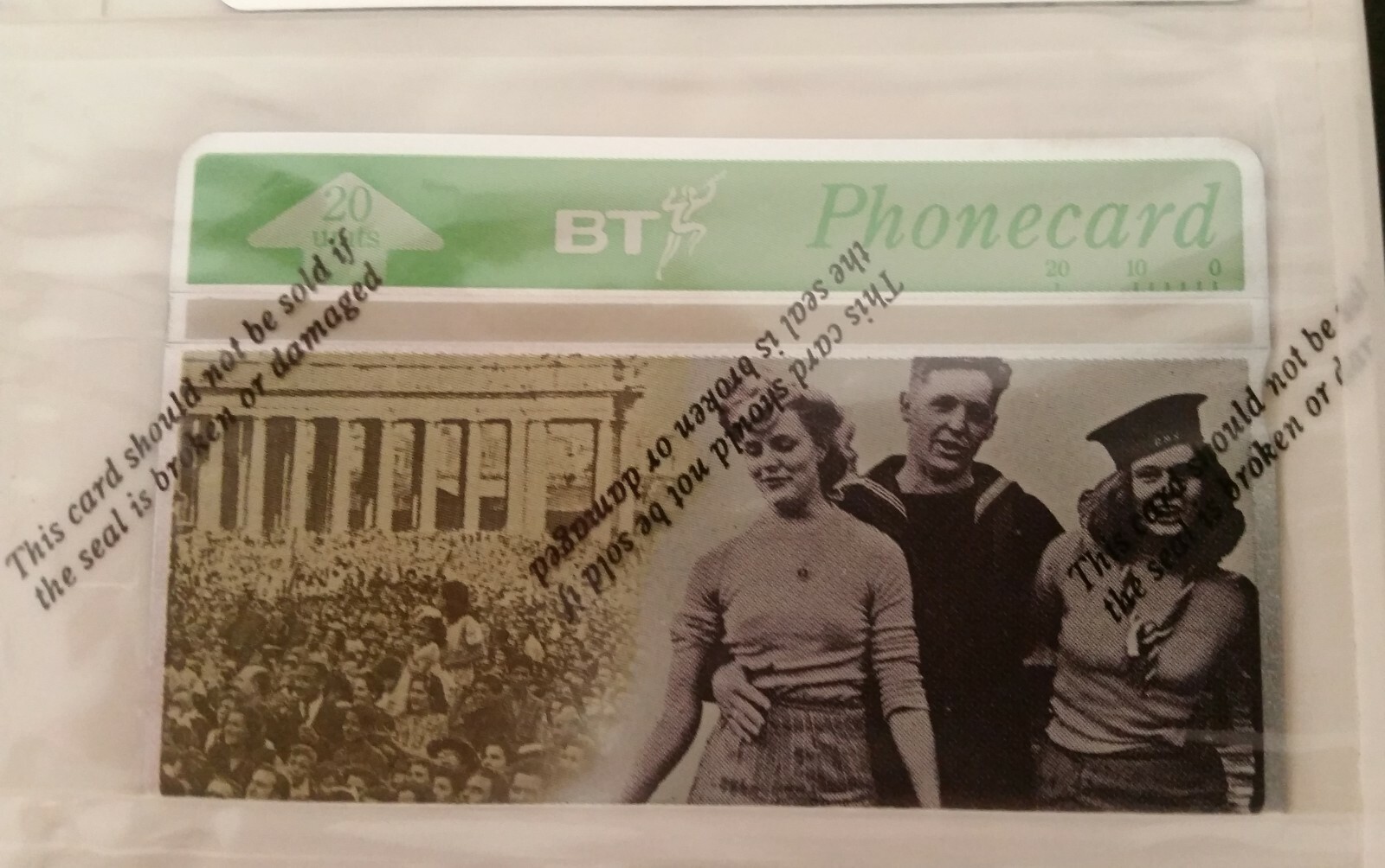 50th Anniversary VE Day 5X BT Phone Cards New In Original Packaging ...