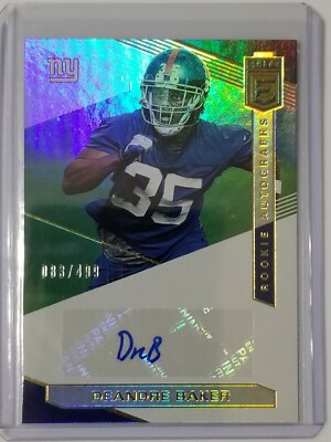 2019 Donruss Elite Deandre Baker Rookie Auto #'d 83/499 | eBay
