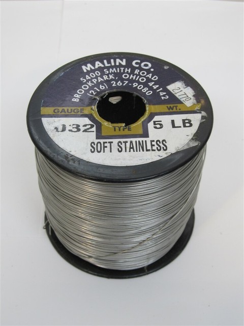 Malin .032" Stainless Steel Safety Lock Wire, 5 lbs. Roll | eBay
