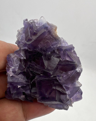 78 Gram Beautiful Purple Color Cubic Fluorite Crystal Specimen From ...