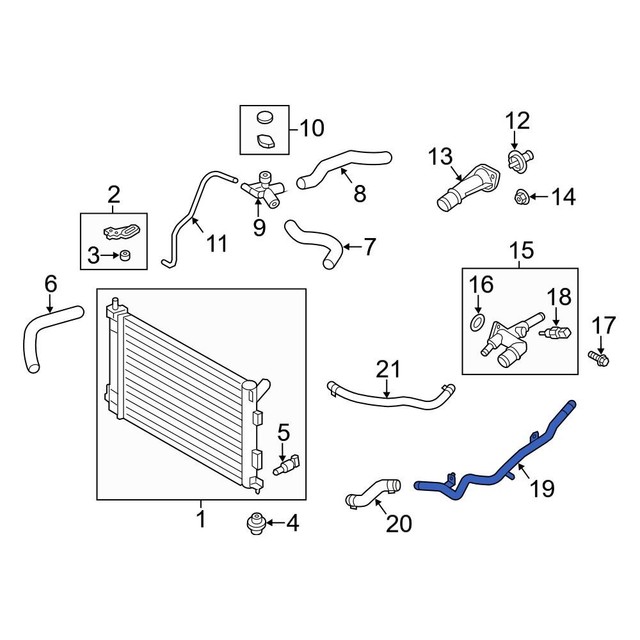 254572E000 Hyundai Pipeheater 254572E000 Genuine OEM Part for sale ...