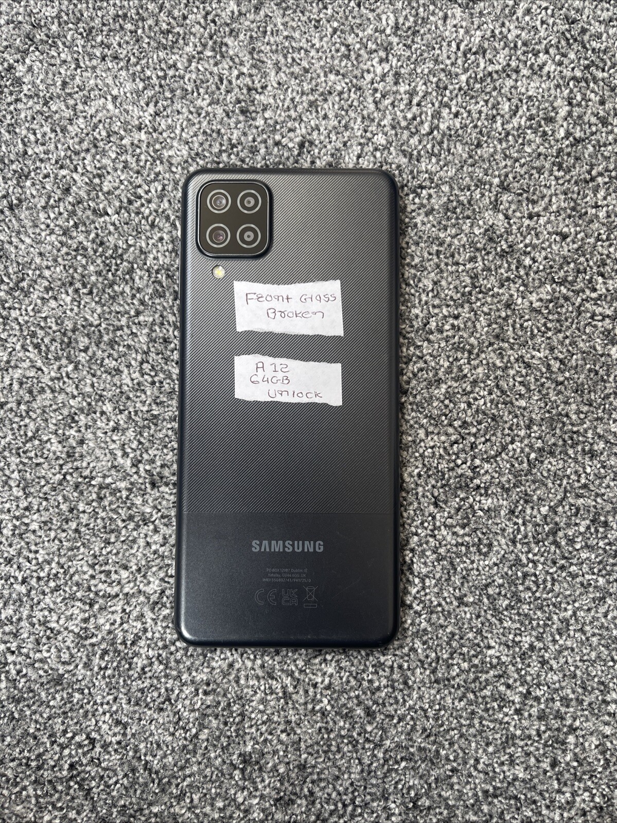 Samsung Galaxy A12 SM-A125F/DSN - 64GB - Black (Unlocked) (Dual SIM ...
