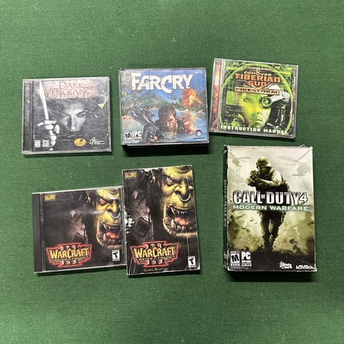 Vintage PC Computer Game CDROM Lot Of 5 Farcry Warcraft Call Of Duty | eBay