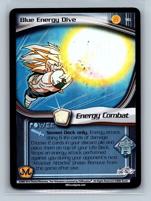 Dragon Ball Z TCG - Blue Energy Dive - FOIL RARE - (Crease) Babidi Saga ...