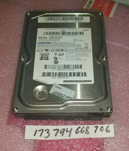 Samsung HD161GJ/B SpinPoint F1 160GB SATA 7200RPM 3.5" HD161GJ HDD ...