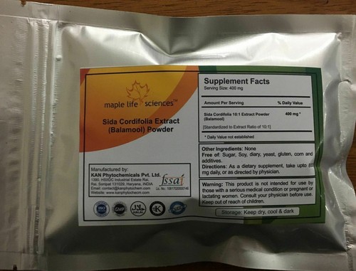 Sida Cordifolia 10:1 Extract Powder Balamool Weight Loss Stamina ...