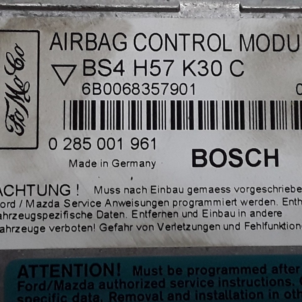 2007 - 2009 Mazda 3 SRS control module OEM BS4 H57 K30 C | eBay