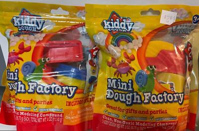 Lot of 2 Kiddy Dough - Mini Dough Factory - Clean, Non-Toxic 3+ | eBay