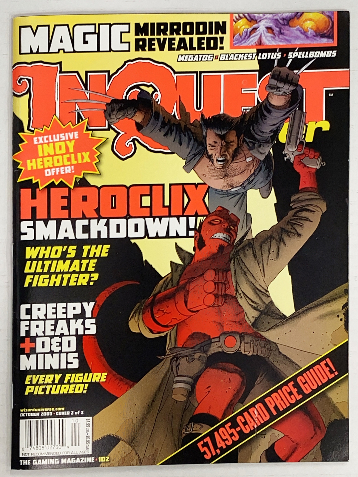 Inquest Gamer Magazine -Oct 2003 # 102 - Cover 2 of 2 - Magic Mirrodin ...