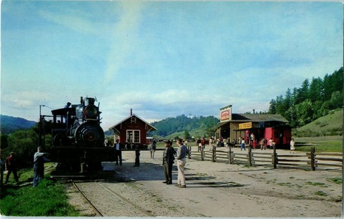 "DIXIANA SHAY" GEARED STEAM LOCOMOTIVE ROARING CAMP, SANTA CRUZ COUNTY ...