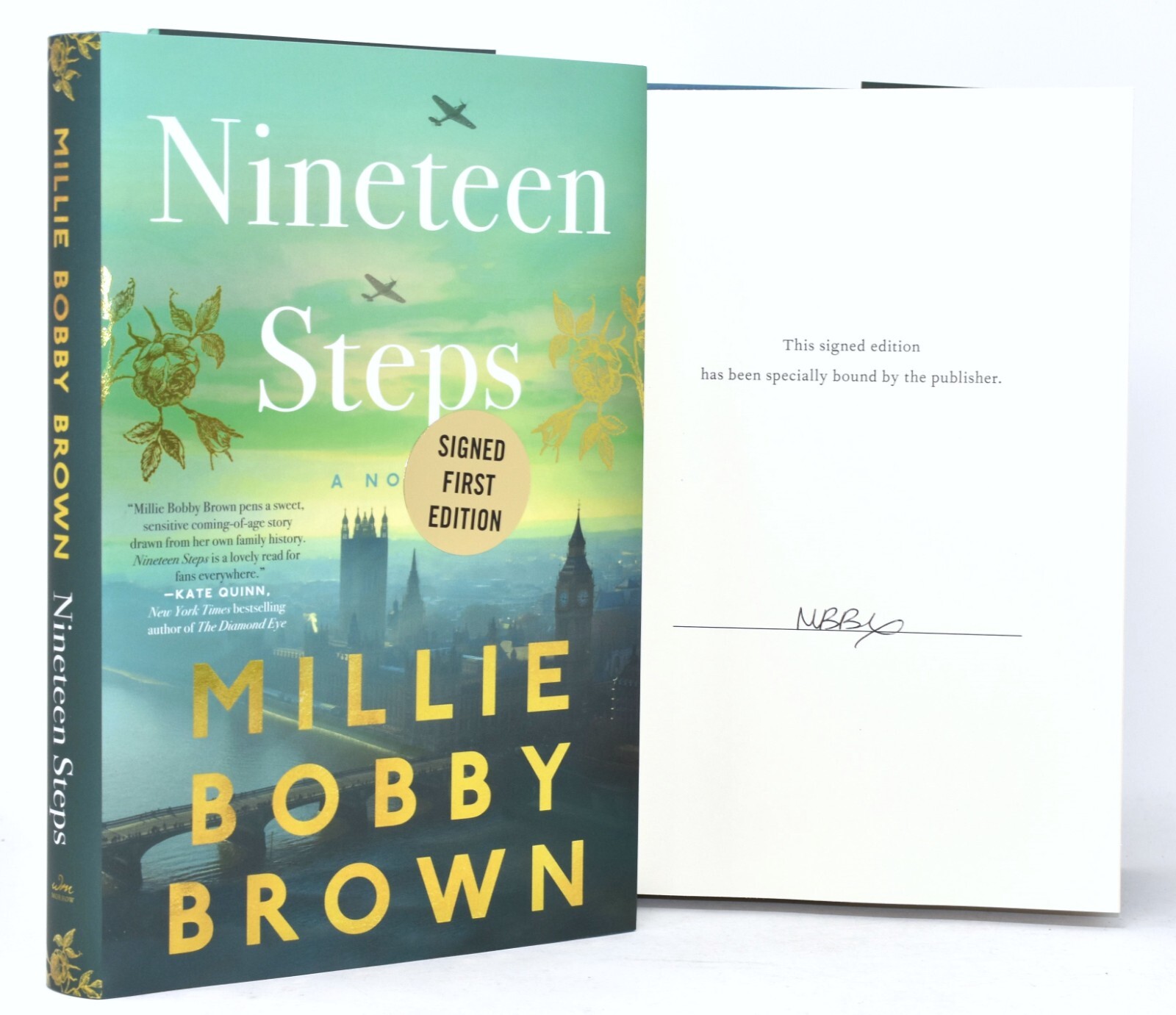 SIGNED 1st Print Nineteen Steps AUTOGRAPHED by Millie Bobby Brown NEW ...