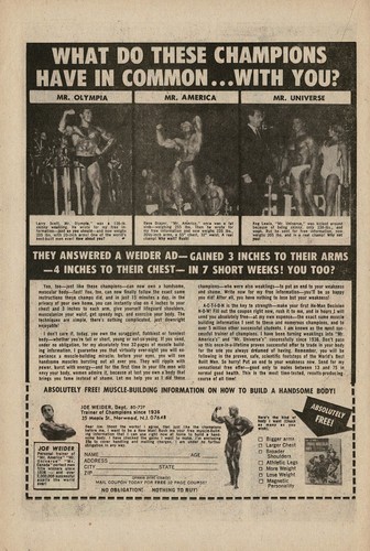 1970s Larry Scott Dave Draper Reg Lewis Joe Weider Bodybuilder Photo ...