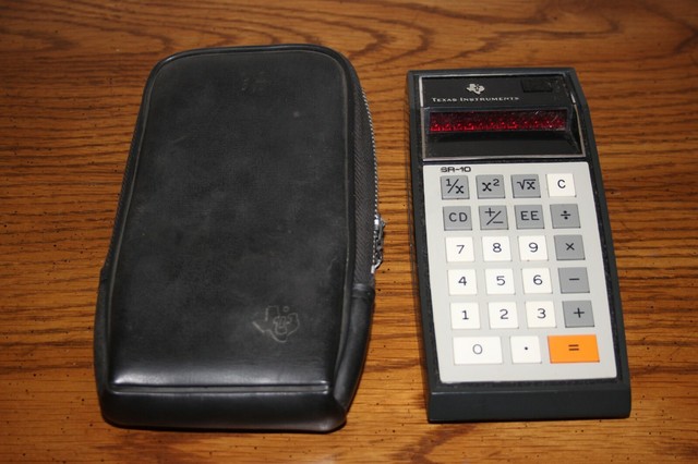 1973 Vintage Texas Instruments Sr-10 Electronic Slide Rule Calculator ...
