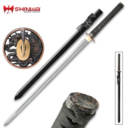 42" Double Edged Full Tang Damascus Katana Sword Samurai with Sheath | eBay
