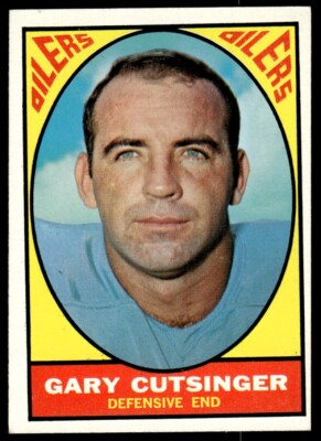 1967 TOPPS GARY CUTSINGER B HOUSTON OILERS #56 | eBay