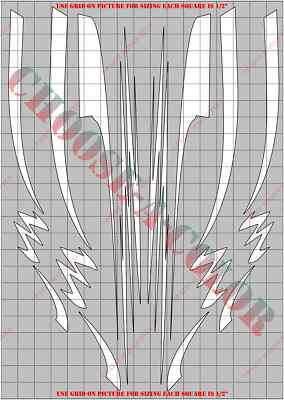 SCT7000P-X Graphic RC Body Paint Mask Kit In Colors | eBay