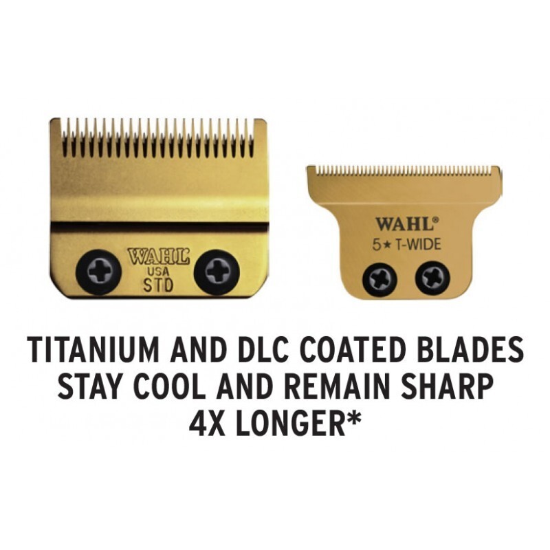 Wahl Cordless Barber Combo Black Magic Clip Clipper & Detailer Trimmer ...