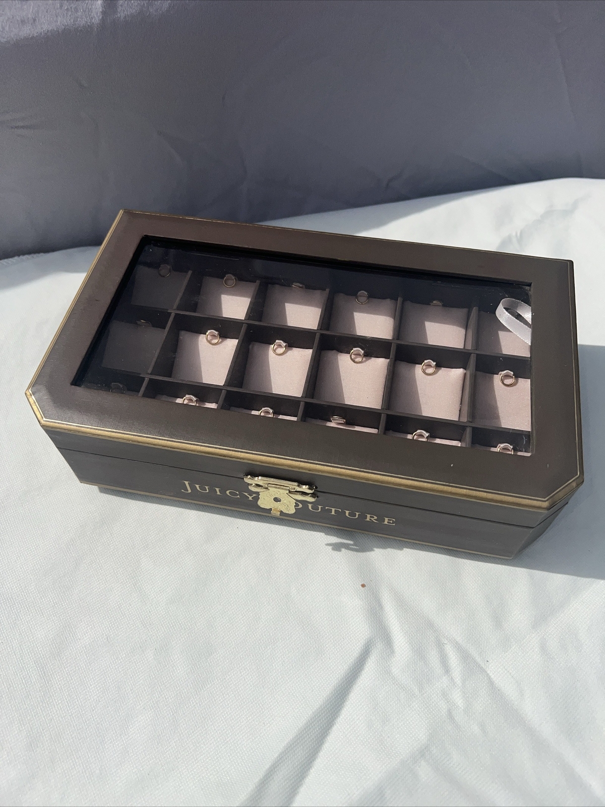 Rare Juicy Couture Charm Display Storage Box for 18 C… - Gem