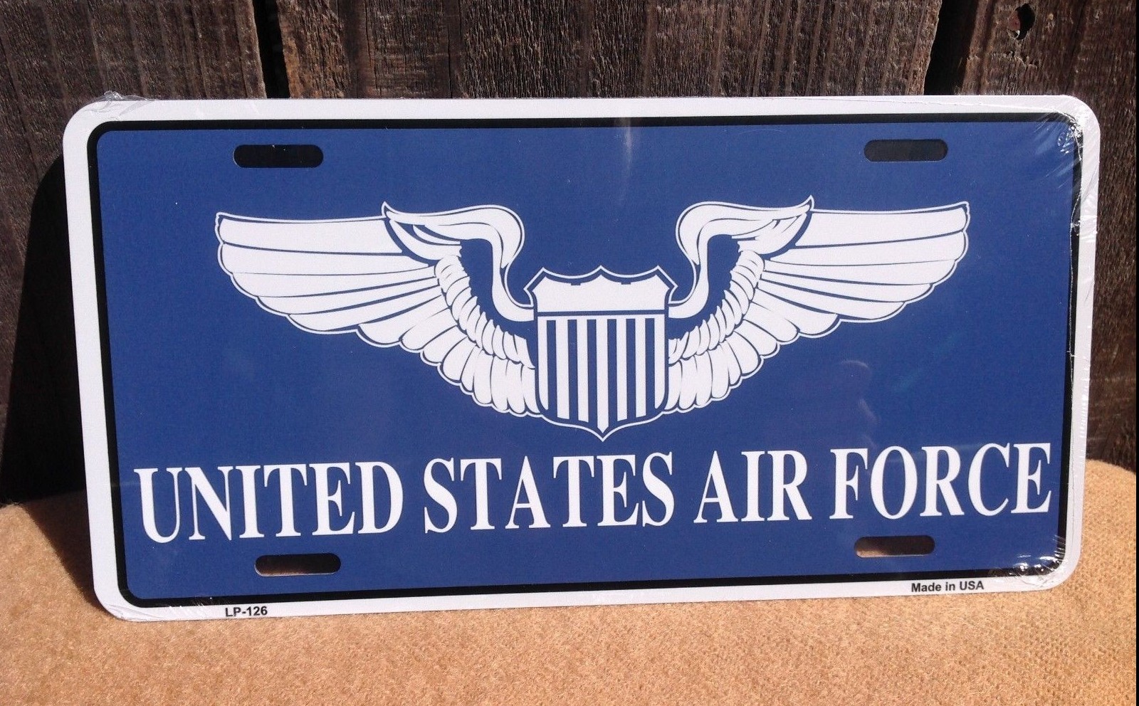 US Air Force Emblem Veteran Military Metal License Plate Auto Car Truck ...