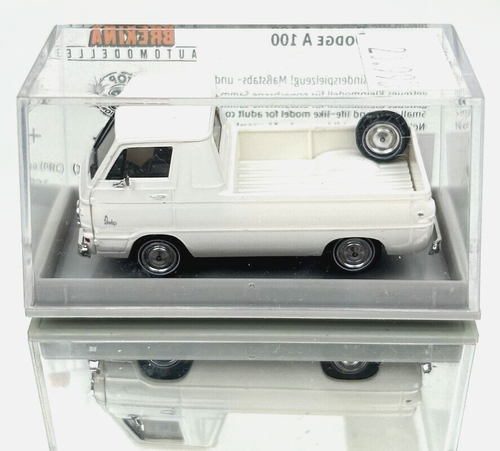 Brekina 34326 1:87 HO Scale Dodge A-100 Pickup Truck White COMBINE ...
