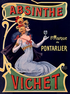 AFFICHE POSTER ABSINTHE VICHET PONTARLIER | eBay