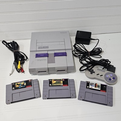 Bundle Lot SNES Super Nintendo Console Cables OEM Controller (Tested ...