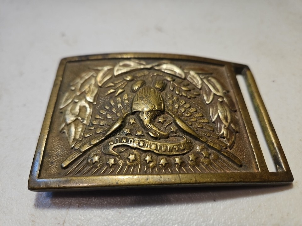 Rare US Army Eagle Civil War officers Sword Plate Belt Buckle 20D87 | eBay