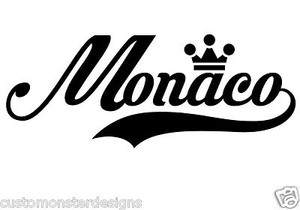 Monaco Sticker... Vinyl Wall Art Quote Decor Words Decals Sticker | eBay