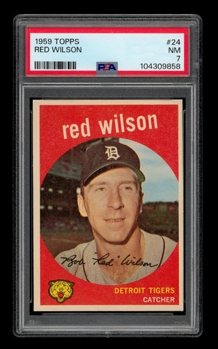 1959 Topps Set-Break # 24 Red Wilson PSA 7 NM | eBay