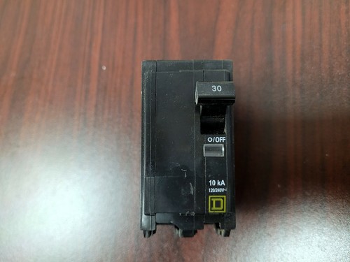 SQUARE D 120/240 VAC 30 AMP 2POLE CIRCUIT BREAKER QOB230 Fre Shipping ...