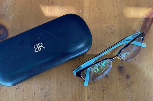 Banana Republic Alea Frames Unisex Tortoise Brown Half Rim Square 50-17 ...