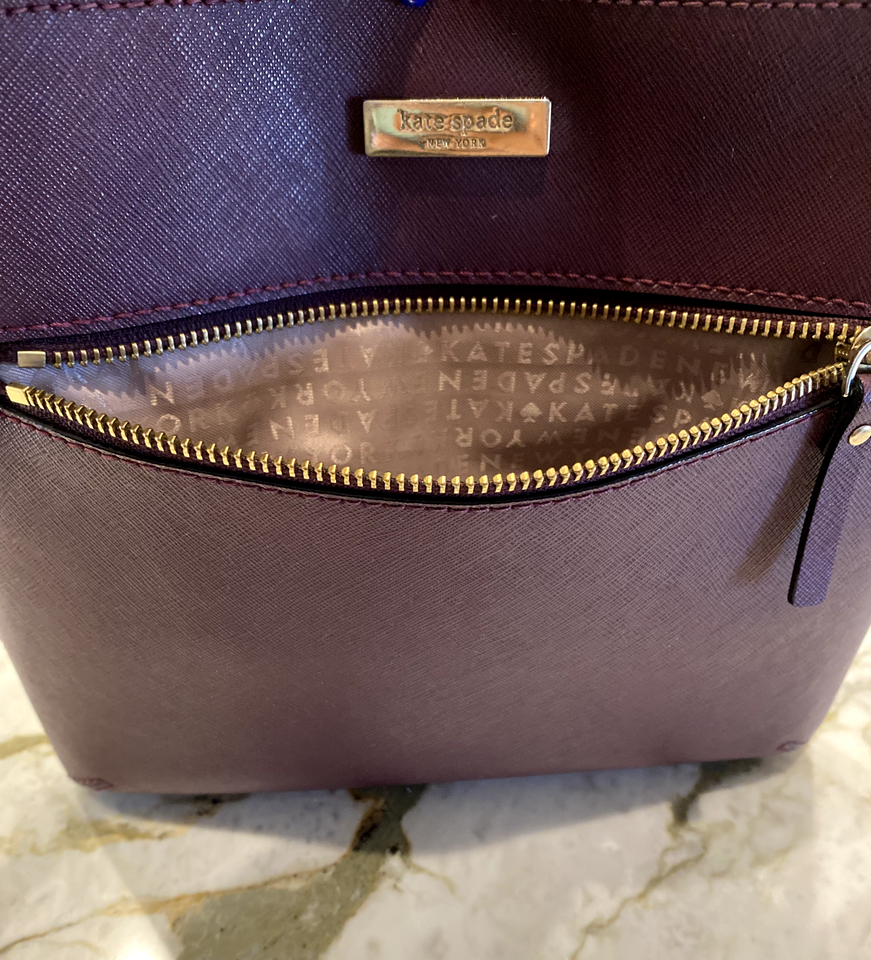 Kate Spade Crossbody Bag Laurel Way Rima Eggplant Dark Purple | eBay
