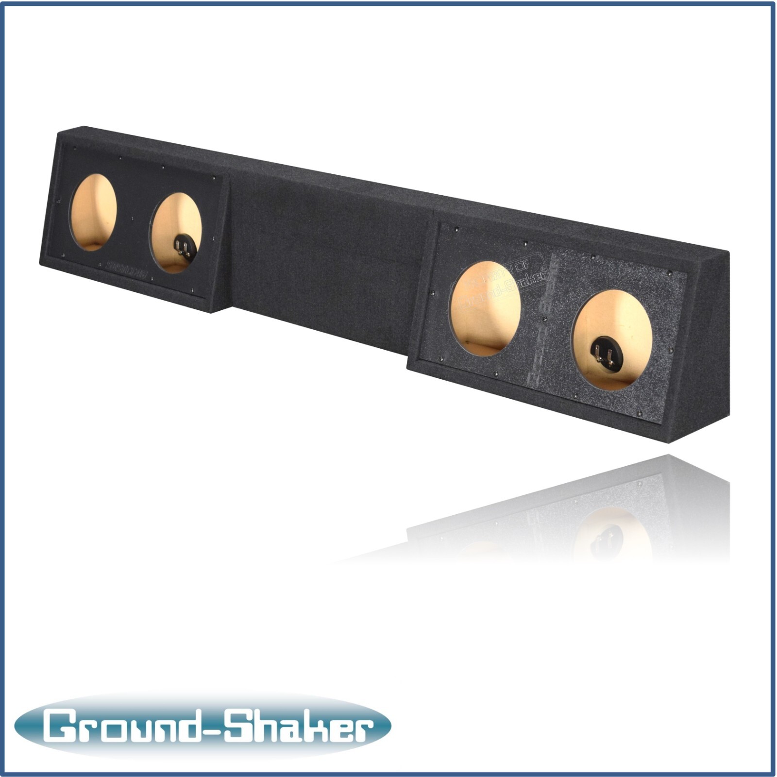 4 - 6.5" sound bar sealed speaker box 6 1/2" sub box Ground shaker ...