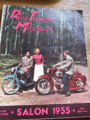 REVUE TECHNIQUE MOTOCYCLISTE N° 103 SALON 1955 MOTORETTES TERROT ...