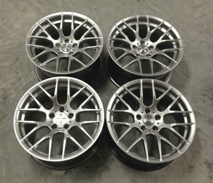19" AVANT GARDE M359 SILVER WHEELS 19x9 / 19x10 RIMS FIT BMW E90 325 ...