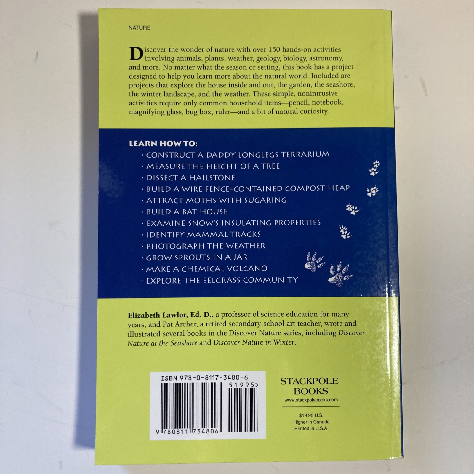 Book of Nature Projects by Elizabeth Lawlor (2008, Trade Paperback) for ...