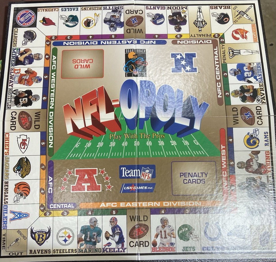 NFL-OPOLY used Vintage Officially Licensed NFL Product Board Game ...