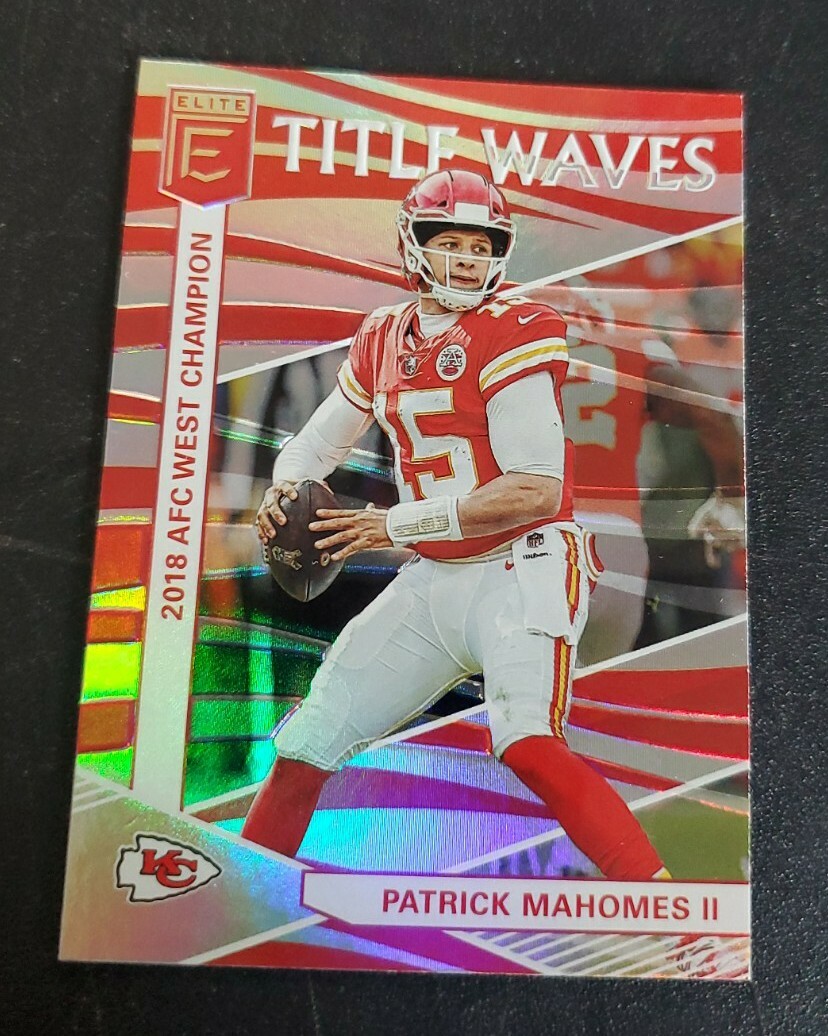 2019 Patrick Mahomes II Donruss Elite Tidal Waves #3 KC CHIEFS MVP 3d ...