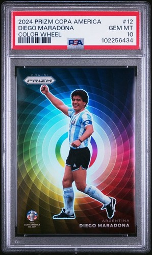 2024 Prizm Copa America Diego Maradona Color Wheel PSA10 | eBay