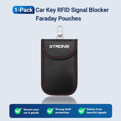 1PC Car Key Signal Blocker Case Faraday Cage Fob Pouch Keyless RFID ...