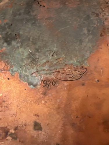 Vintage PAUL REVERE WARE Signature Series 1801 USA Copper 10.5" Skillet ...