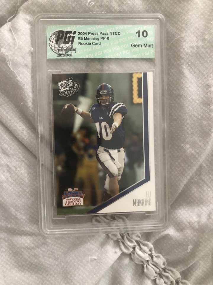 ELI MANNING Rookie Card 2004 Gem 10 Graded | eBay
