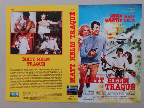 JAQUETTE VHS - MATT HELM TRAQUÉ - VHS SLEEVE - DEAN MARTIN - SENTA ...