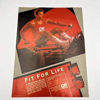 1984 DP BodyTone 300 Fitness Center Vintage Print Ad 8x11" man on ...