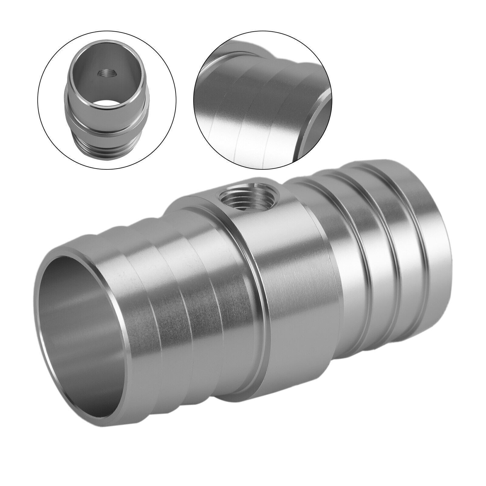 1-1/4" Hose w/ 1/8"NPT Aluminum Steam Port Adapter Top Radiator LS Swap ...