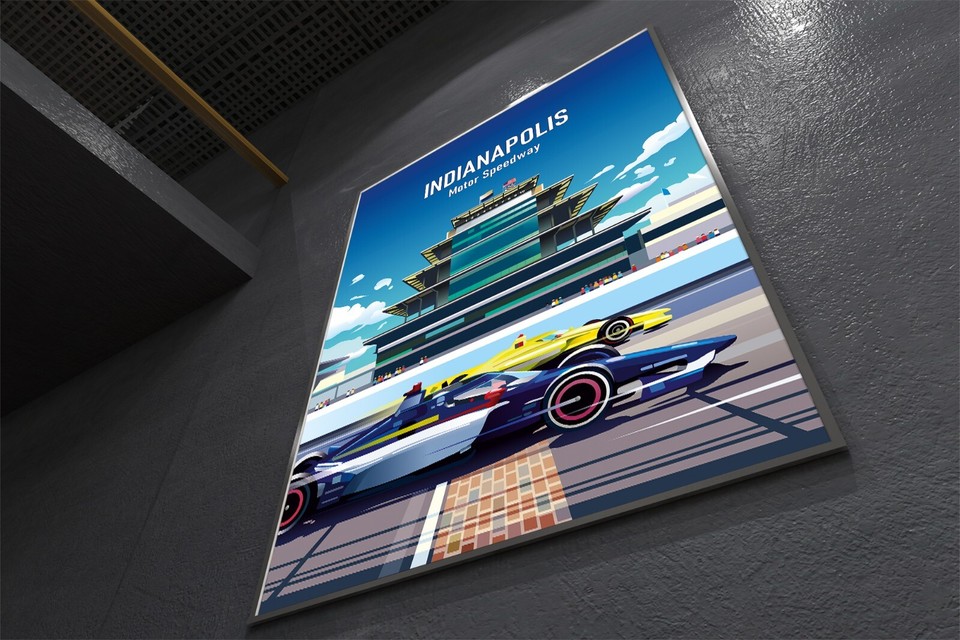 Indianapolis 500 Poster - Indianapolis Motor Speedway Print, Indy 500 ...